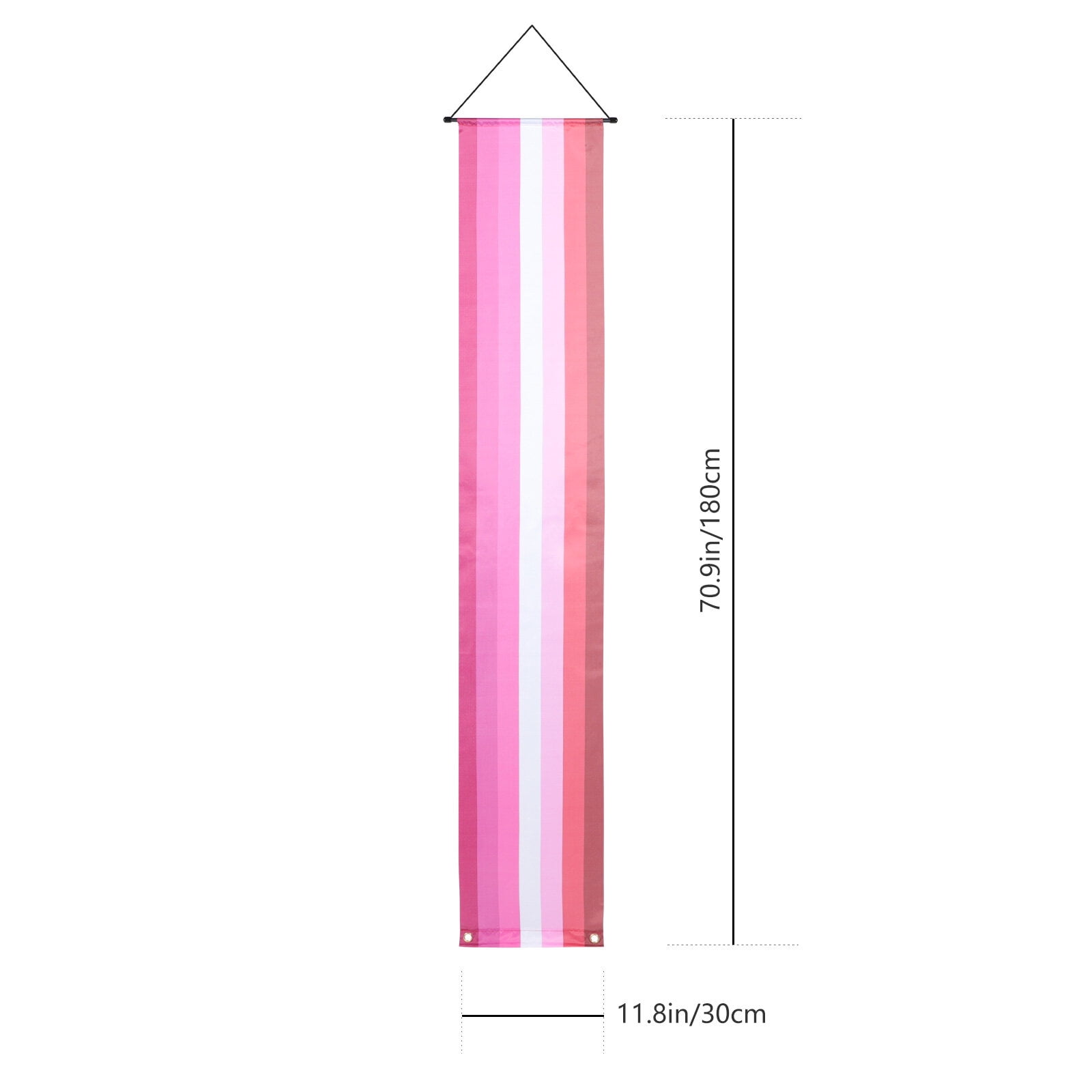 HEMOTON Rainbow Flag Couplet Party Decorations Pride Home Flags Pink ...
