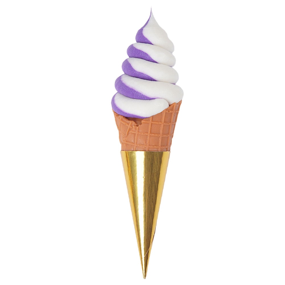 HEMOTON Realistic Ice Cream Cone Model Photo Prop Shop Window Display ...