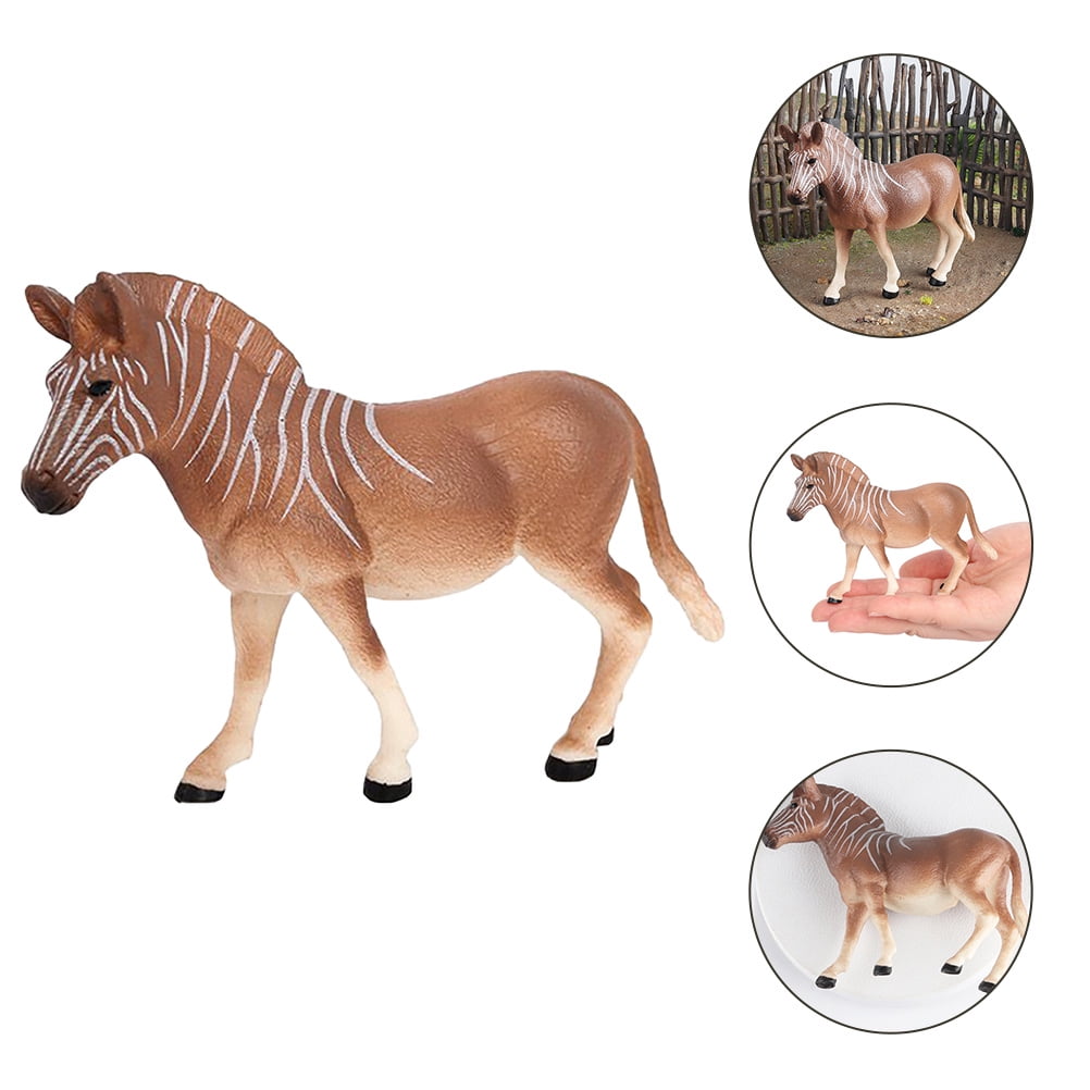HEMOTON Realistic Simulation Zebrass Figurine Plastic Simulated Animal ...