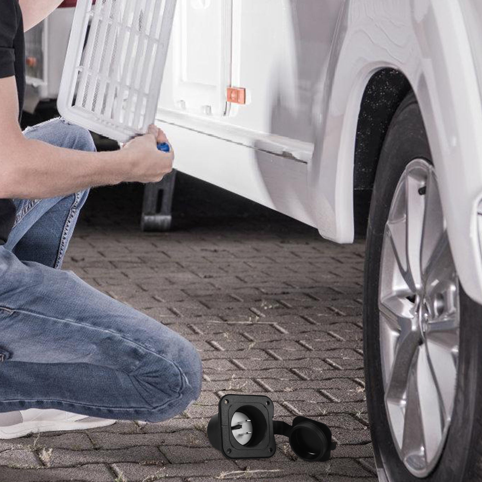 HEMOTON Receptacle Port Plug 15a 125v Rv Electrical Inlet Inlet Power ...