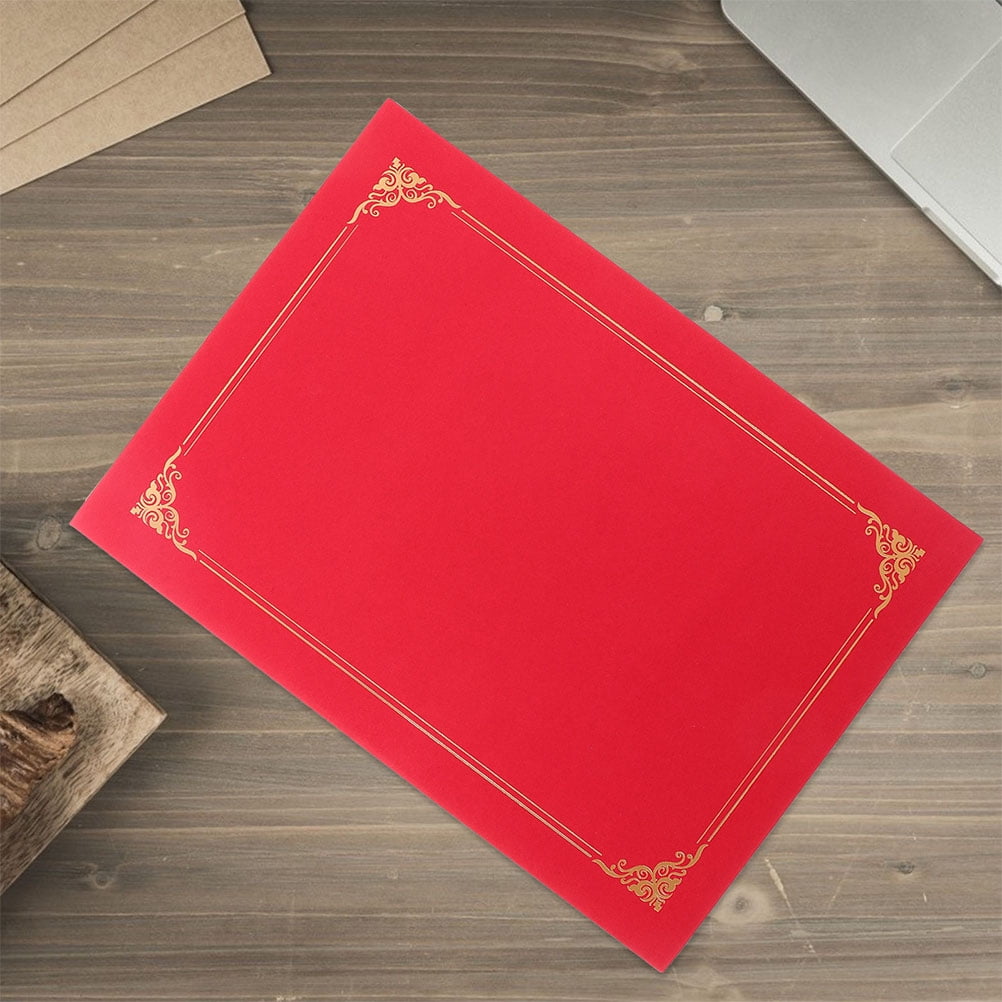 HEMOTON Red Certificate Covers for of Paper to Hold and Protect ...