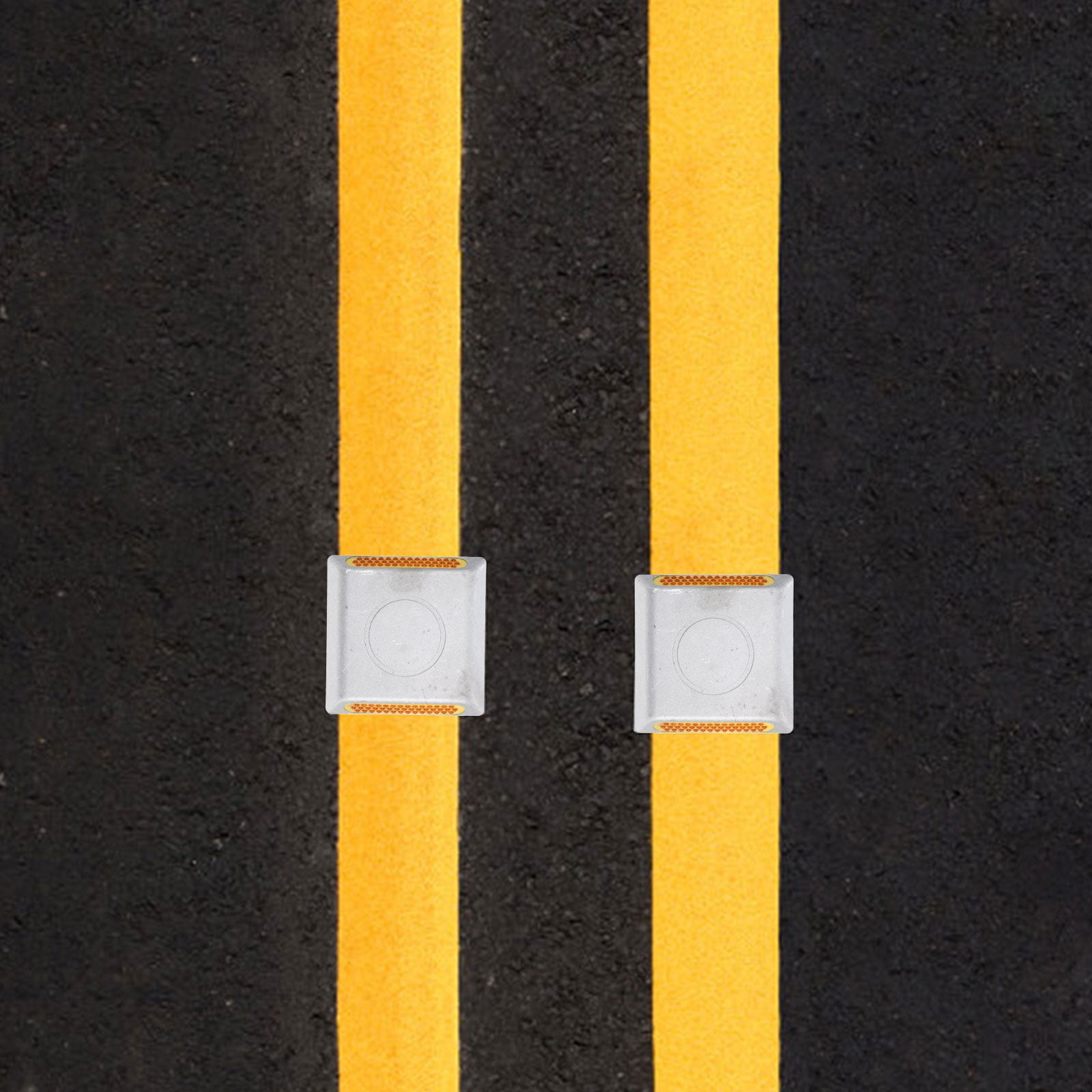 HEMOTON Reflective Pavement Marker Road Driveway Reflector Street ...