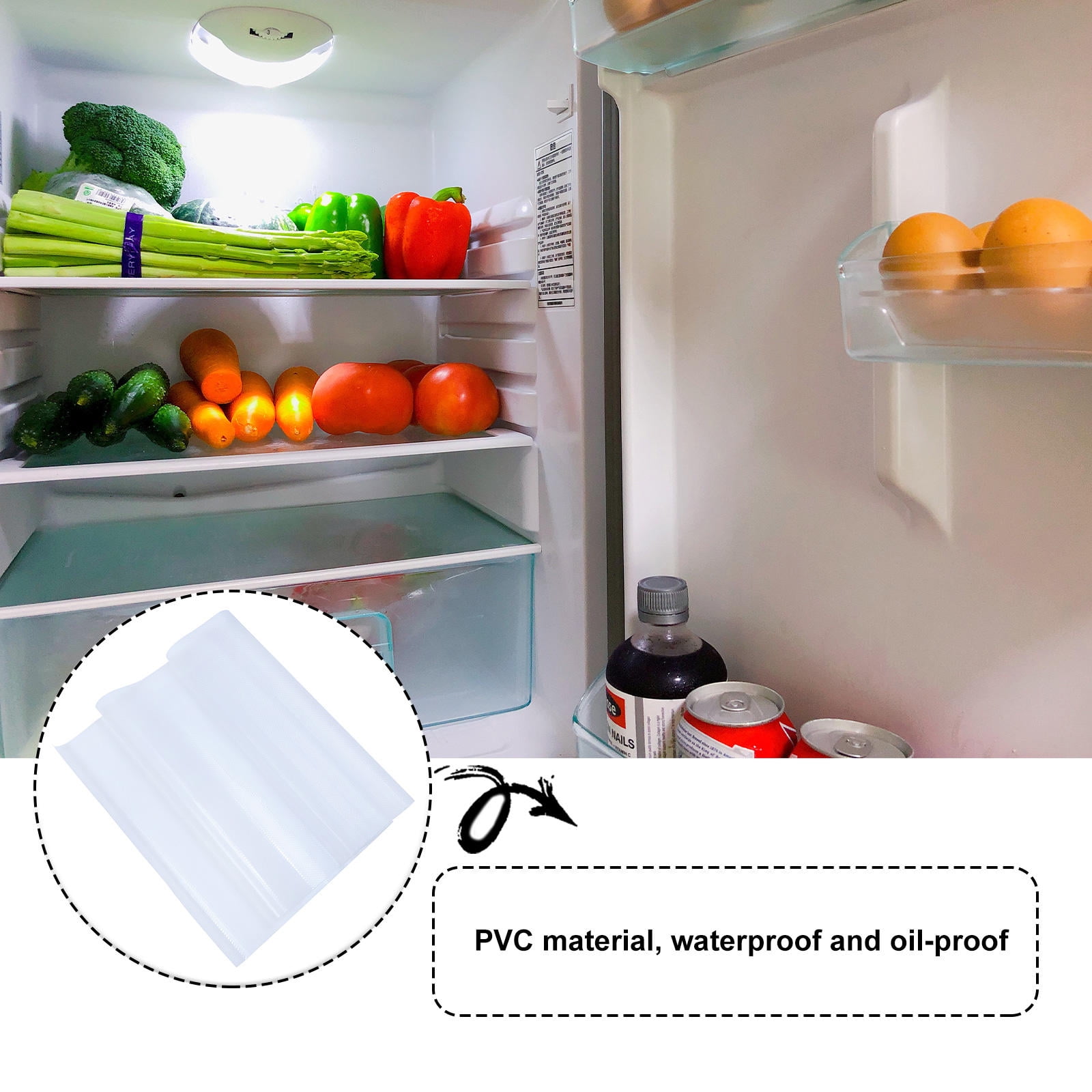 HEMOTON Refrigerator Liner Fridge Shelf Liner Refrigerator Pad Cushion ...