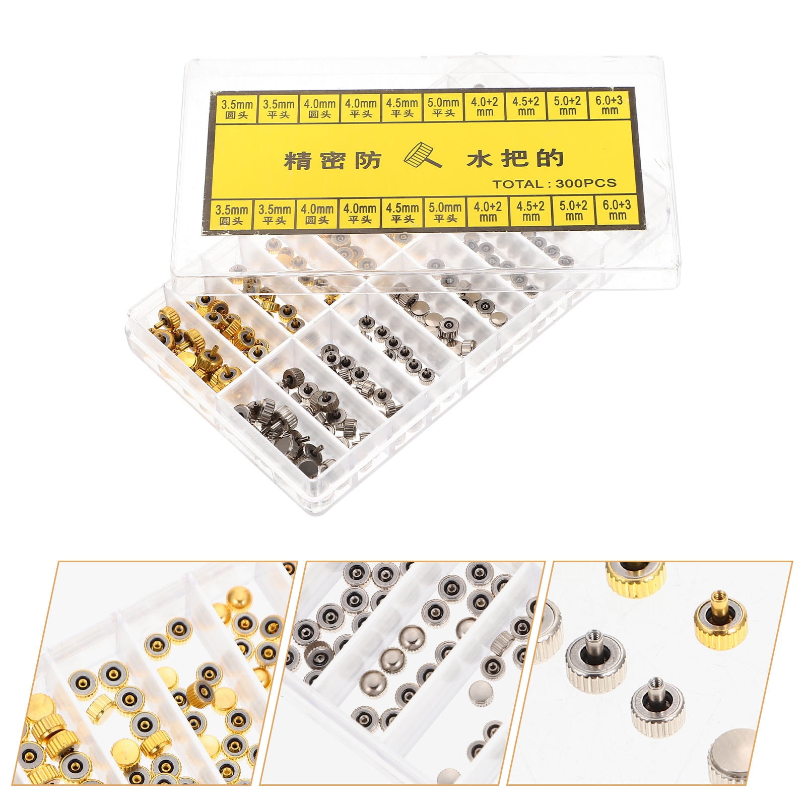 HEMOTON Repair Watch Crown Replacement Set Replaceable Crowns - Walmart.com