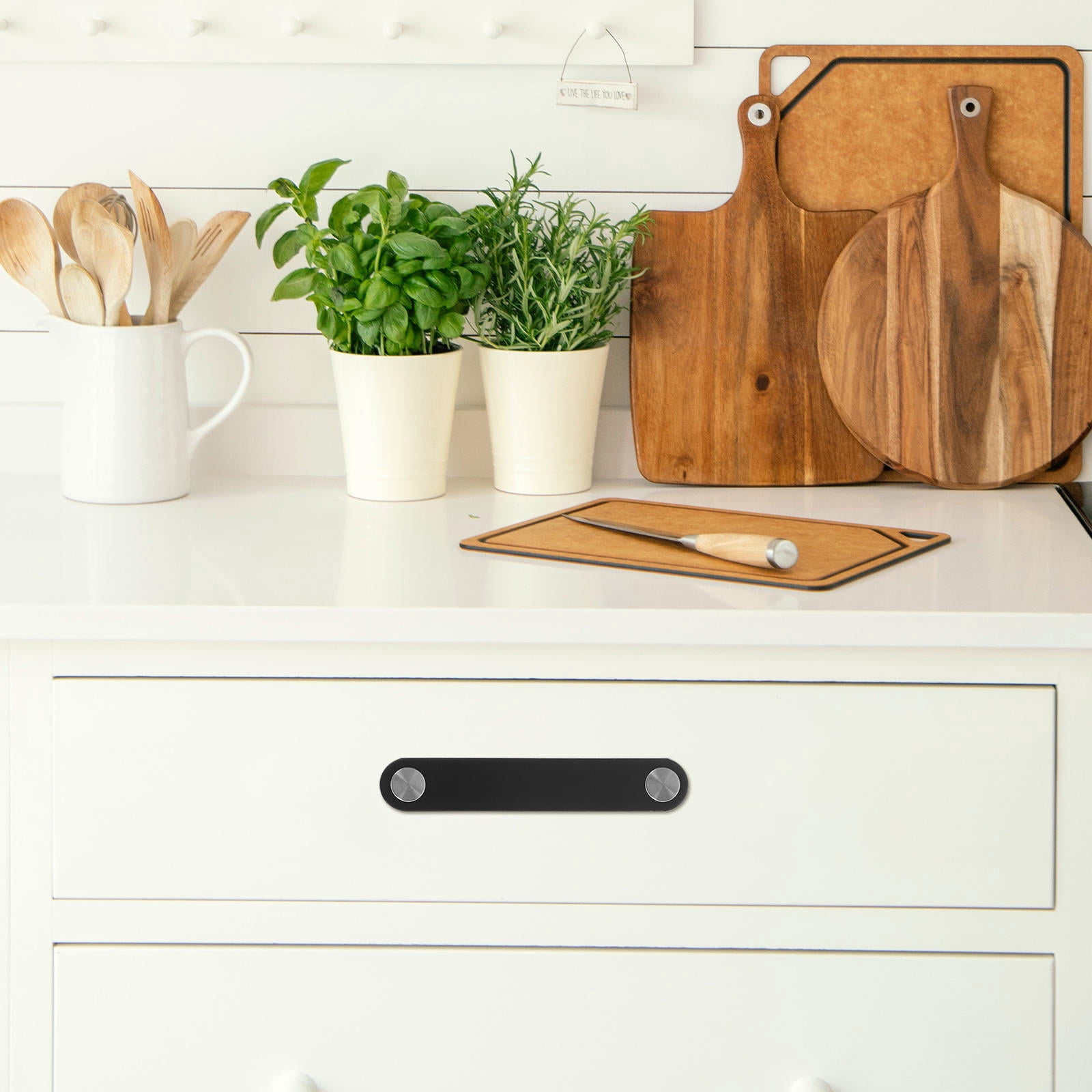 HEMOTON Replacement Drawer Pull Leather Cupboards Pulls Dresser Drawers ...