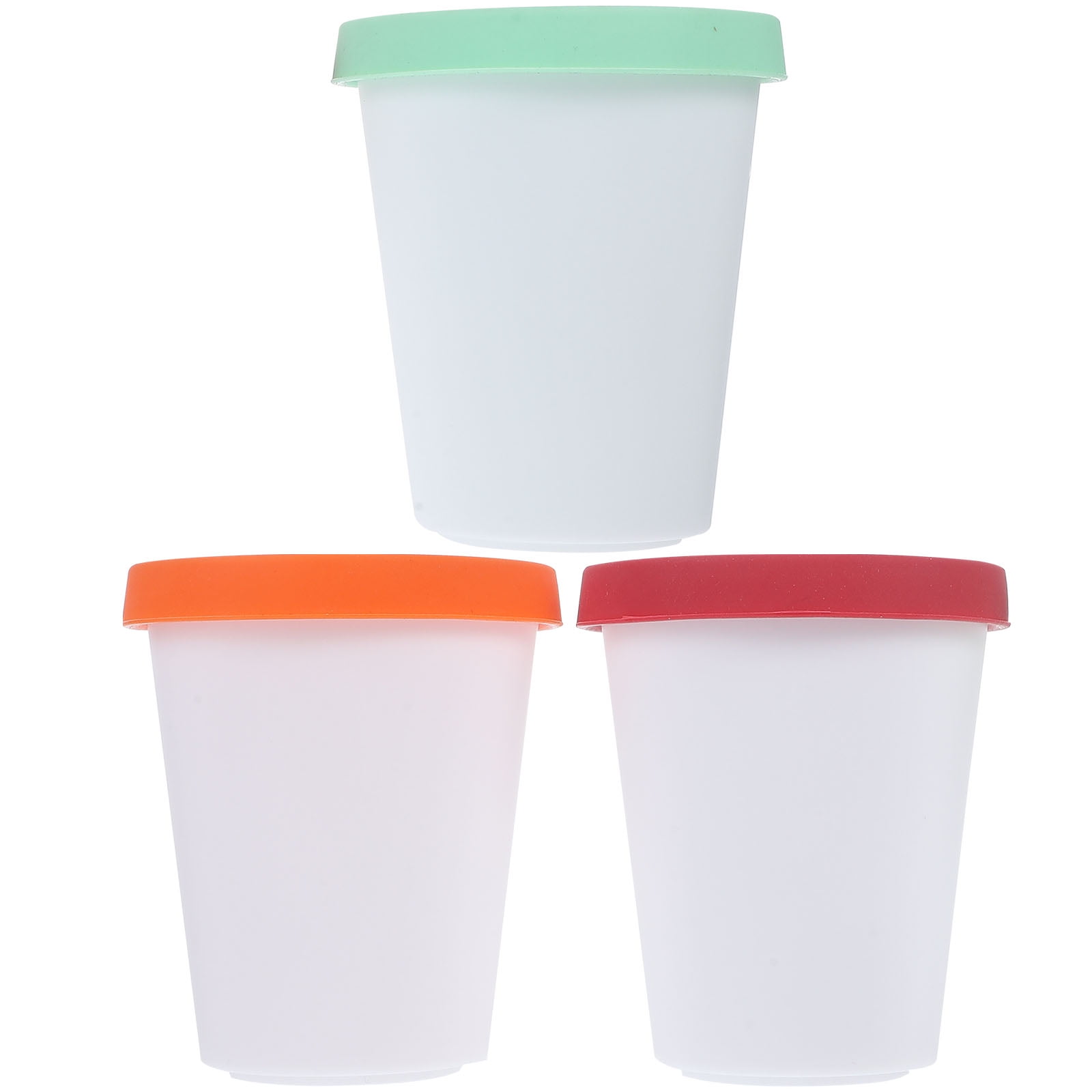 HEMOTON Reusable Silicone Ice Cream Containers for Freezer with ...