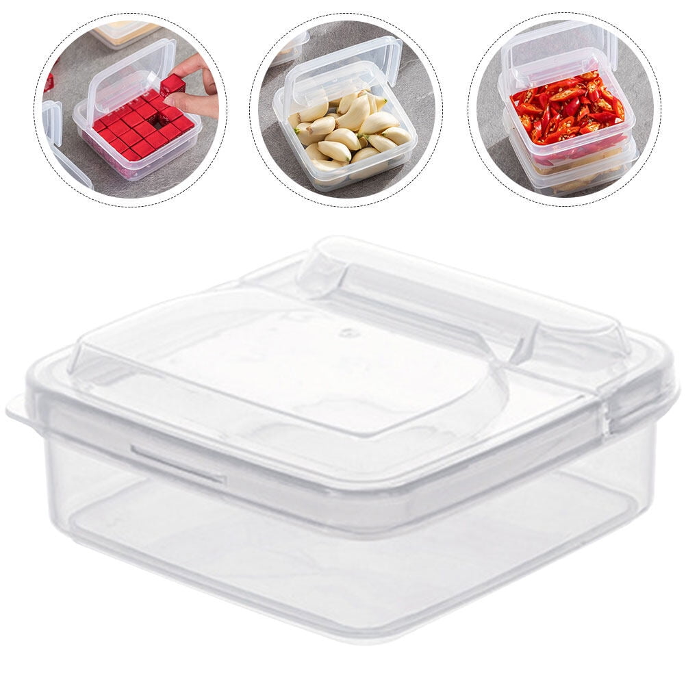 HEMOTON Reusable Plastic Cheese Box for Kitchen with Lid Transparent ...