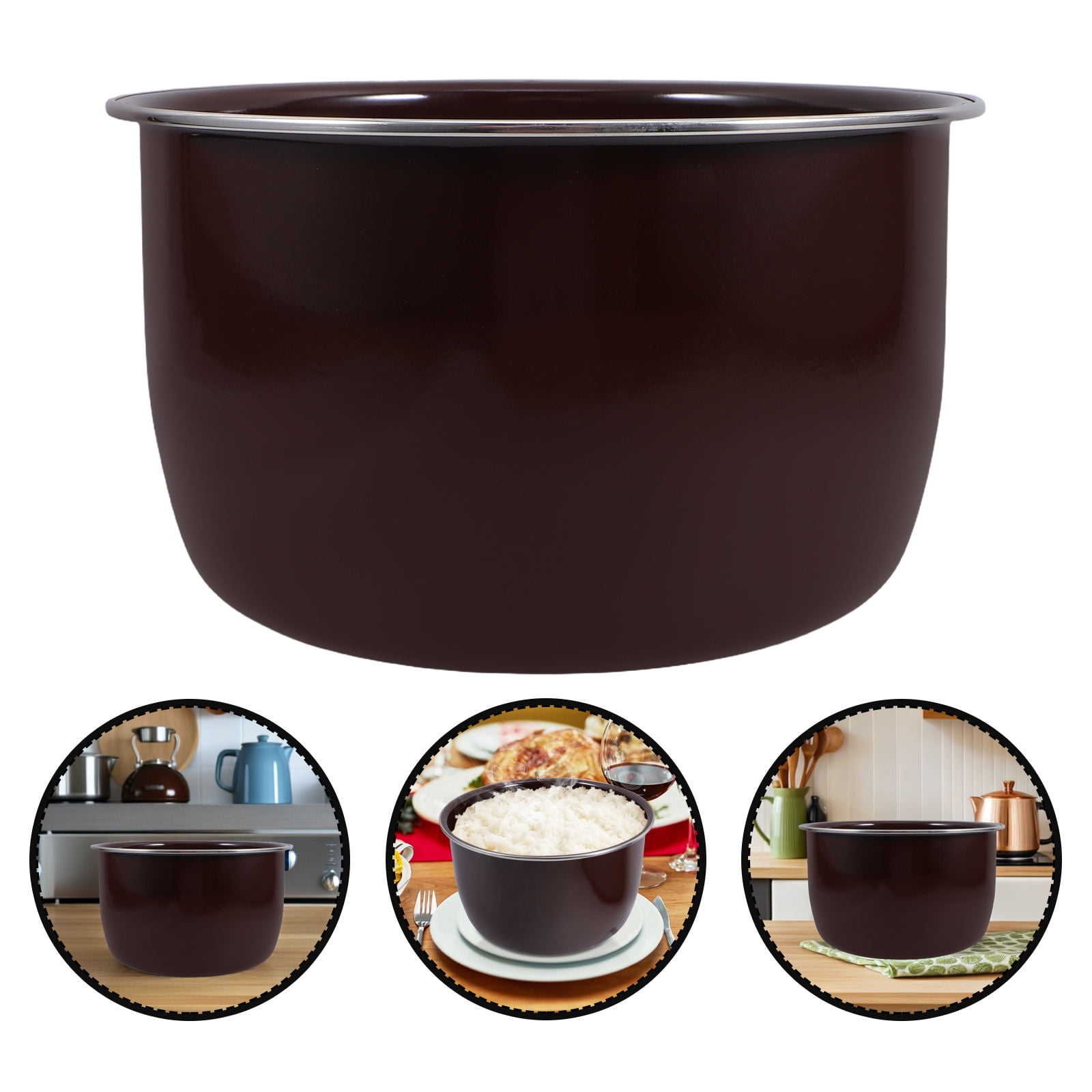 Hemoton Rice Cooker Inner Pot 5L Non Stick Aroma Rice Cooker Liner ...