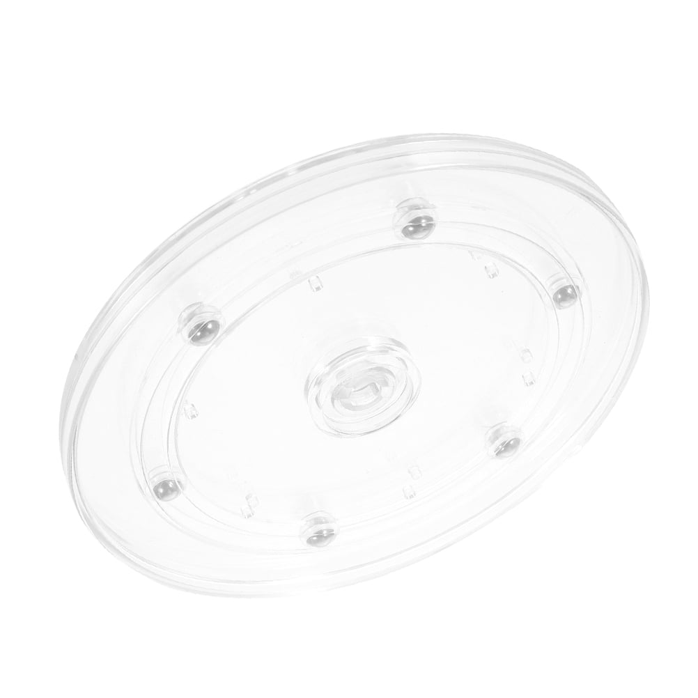 HEMOTON Rotating Turntable Desktop Spice Tray Spice Turntable Clear ...