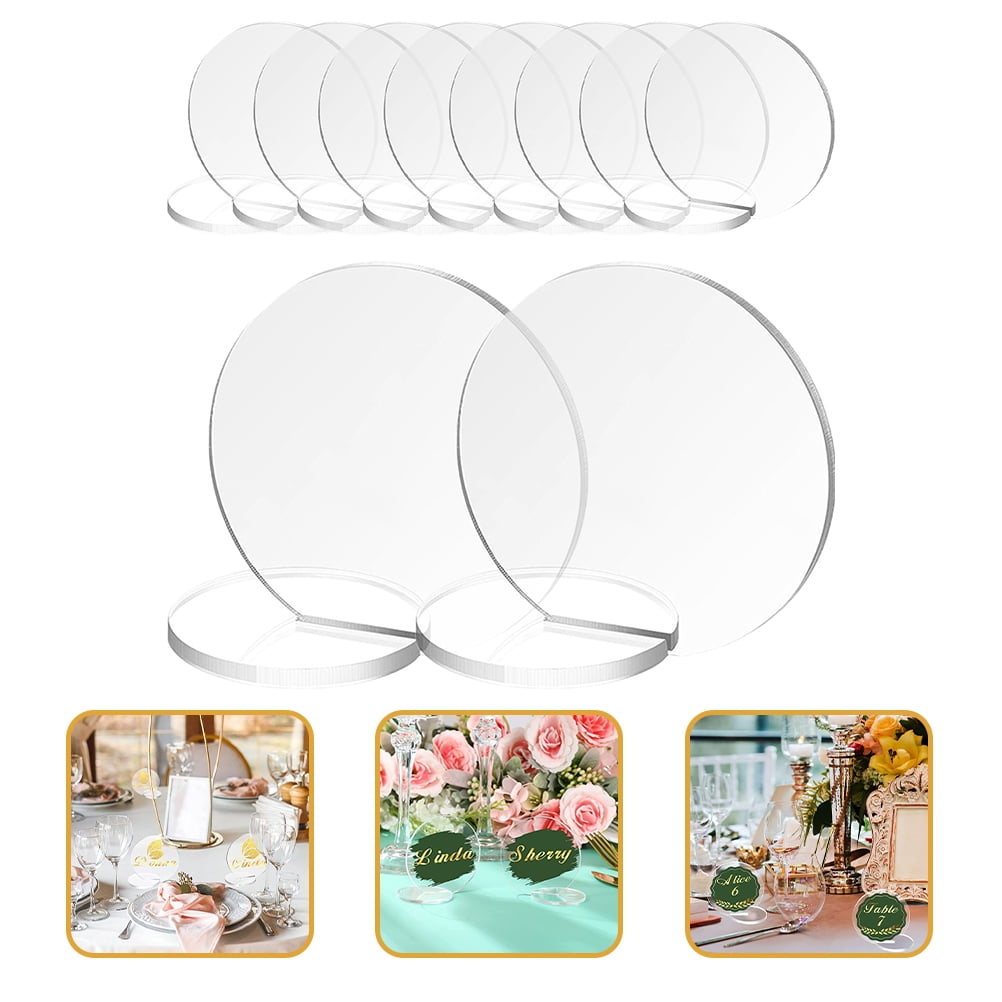 RENACLIPY Acrylic Table Number Display Cards for Parties Events ...