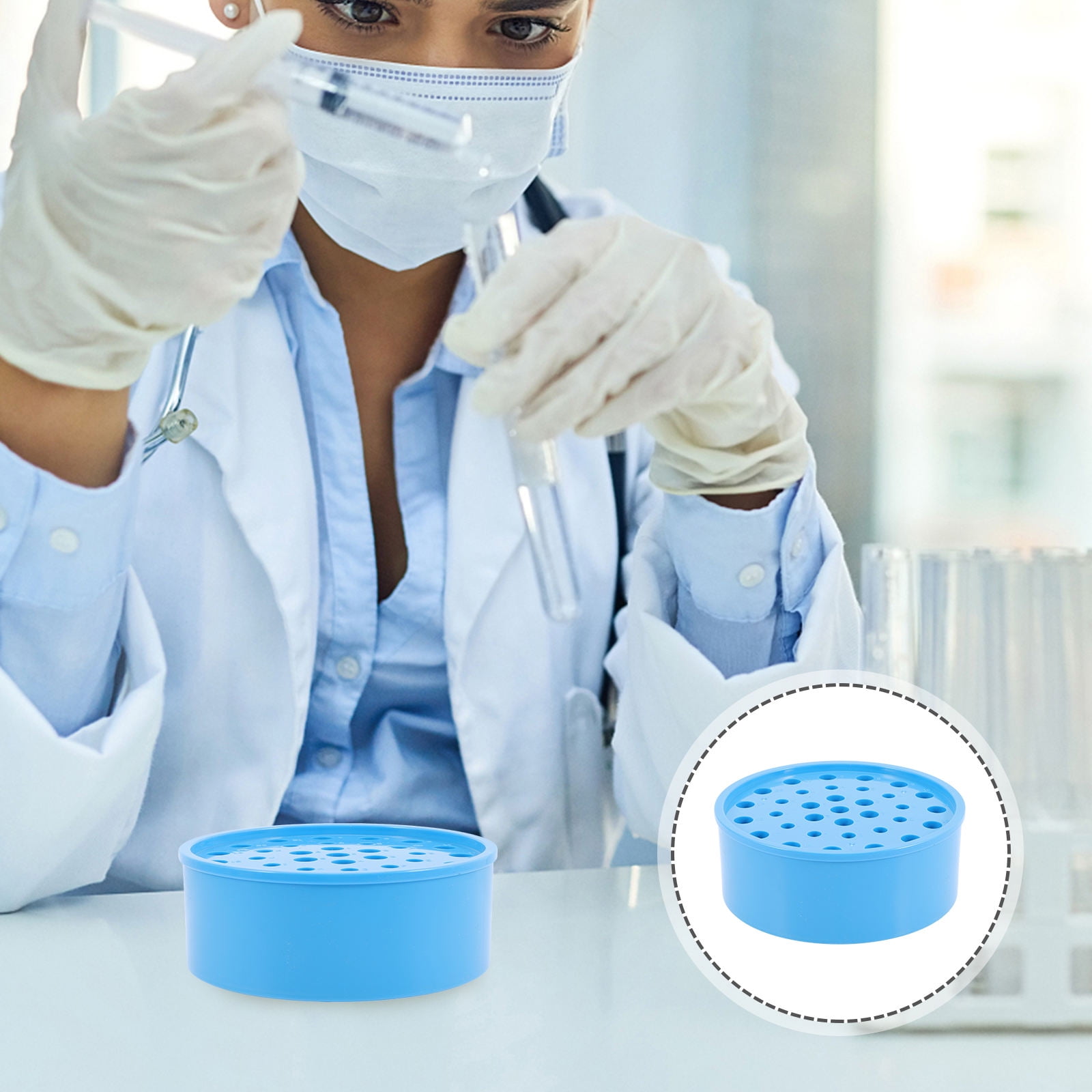 HEMOTON Round Centrifuge Test Tube Holder Round Centrifuge Tube Storage ...