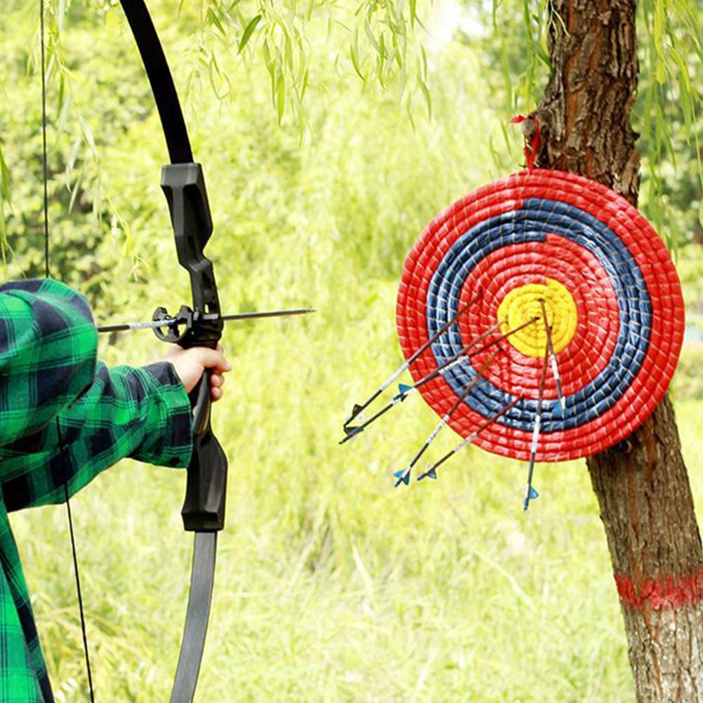 HEMOTON Round Full Ring Straw Target Board for Playing Brightly Colored ...