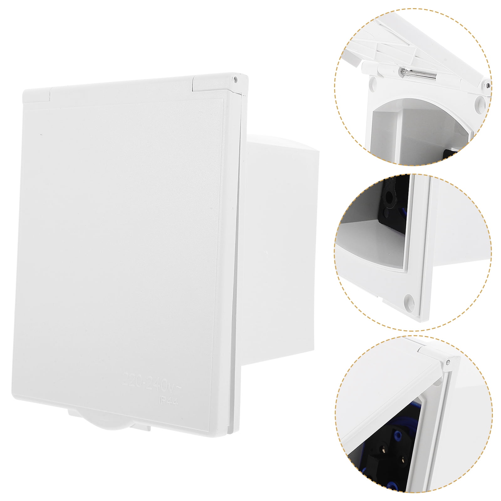 HEMOTON Rv Inlet Socket Inlet Generator Inlet Box Outdoor Power Inlet ...