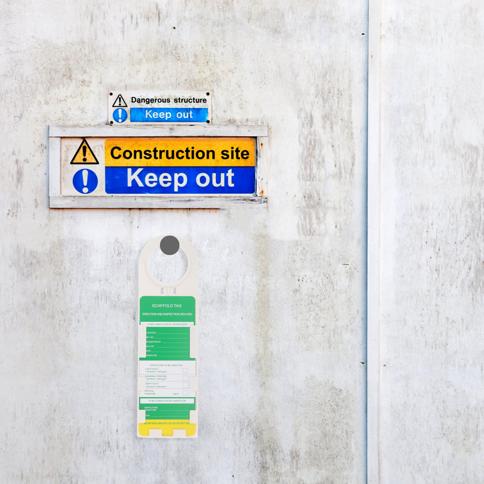 HEMOTON Scaffolding Safety Inspection Tags Weatherproof Insert Hanging ...
