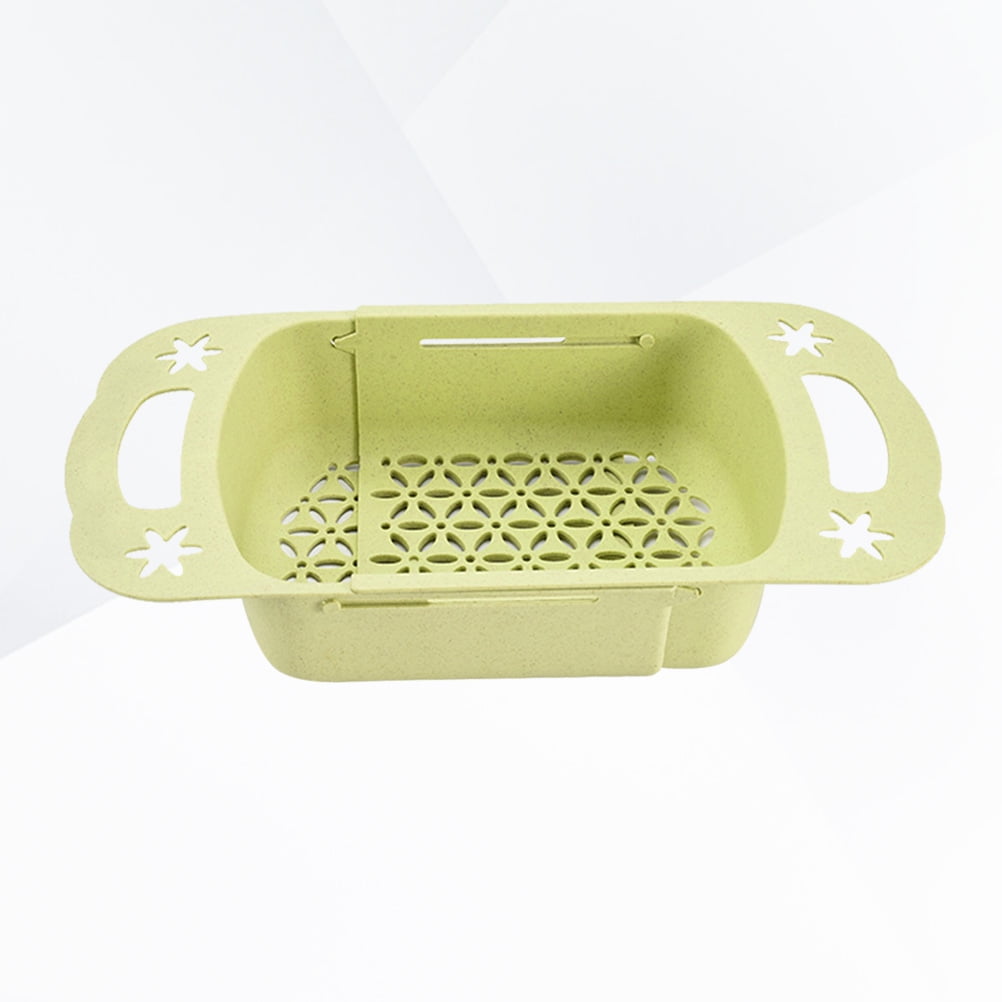 HEMOTON Scalable Wheat Straw Dish Drying Rack for Kitchen Use with Dual ...