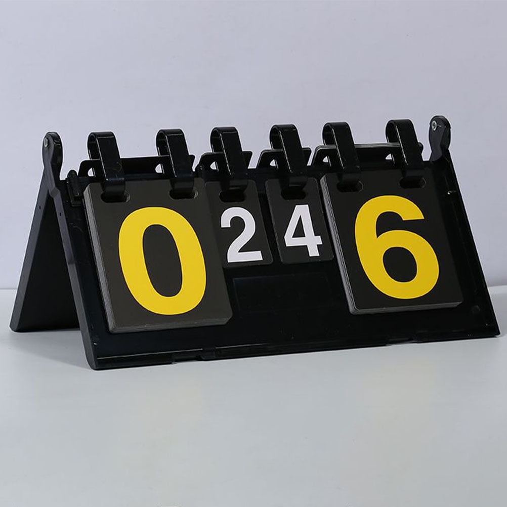 HEMOTON Scoring PVC Scoreboard Flip Chart Scoreboard 13X10.6X8CM Black ...