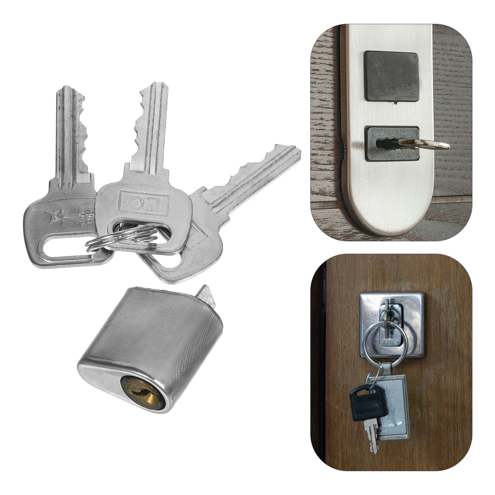 HEMOTON Security Keyed Lock Copper Cylinder Lock Door Lock Core Fire ...