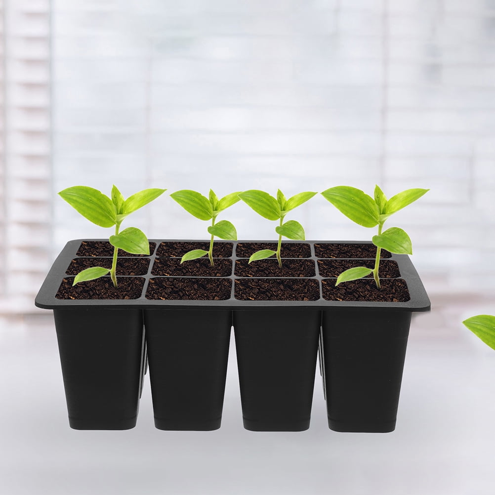 HEMOTON Seed Starter Tray 12-grid Starter Container Nutrition Tray ...