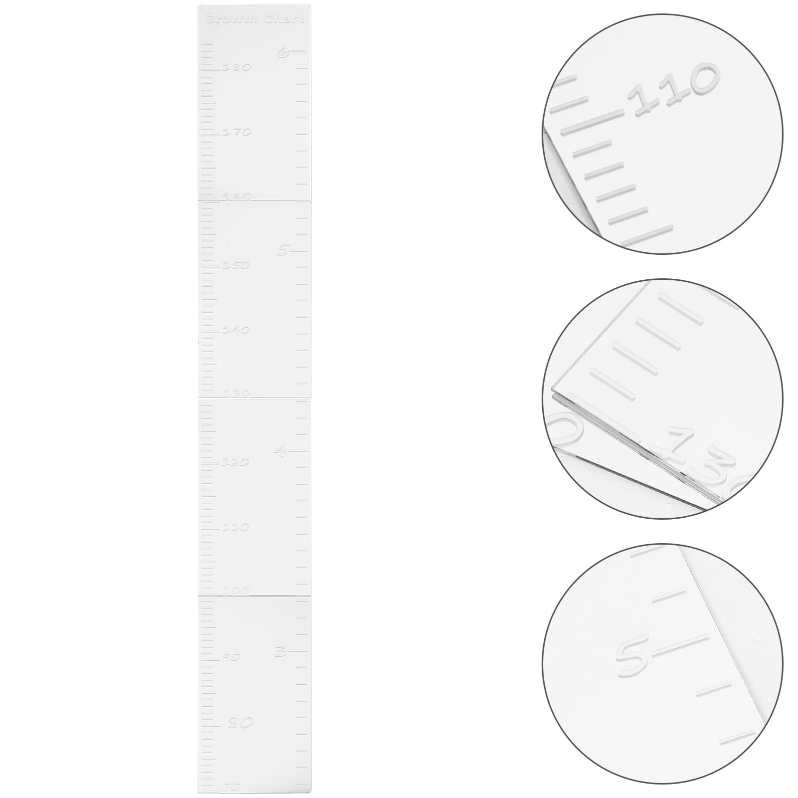 HEMOTON Self adhesive Height Measurement Wall Decal for Kids Growth ...