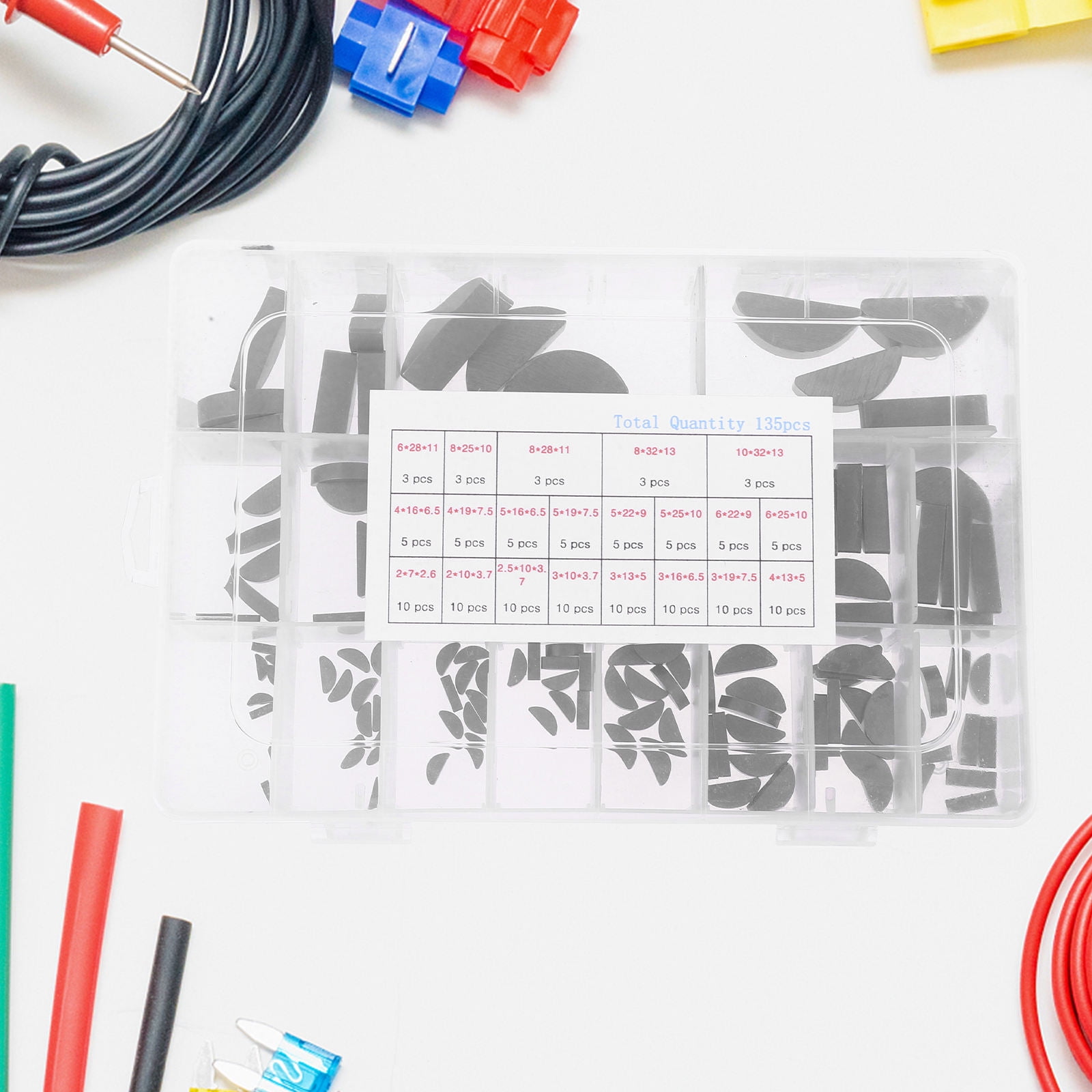 HEMOTON Semicircle Bond Key Hardware Half Moon Keyway Assortment ...