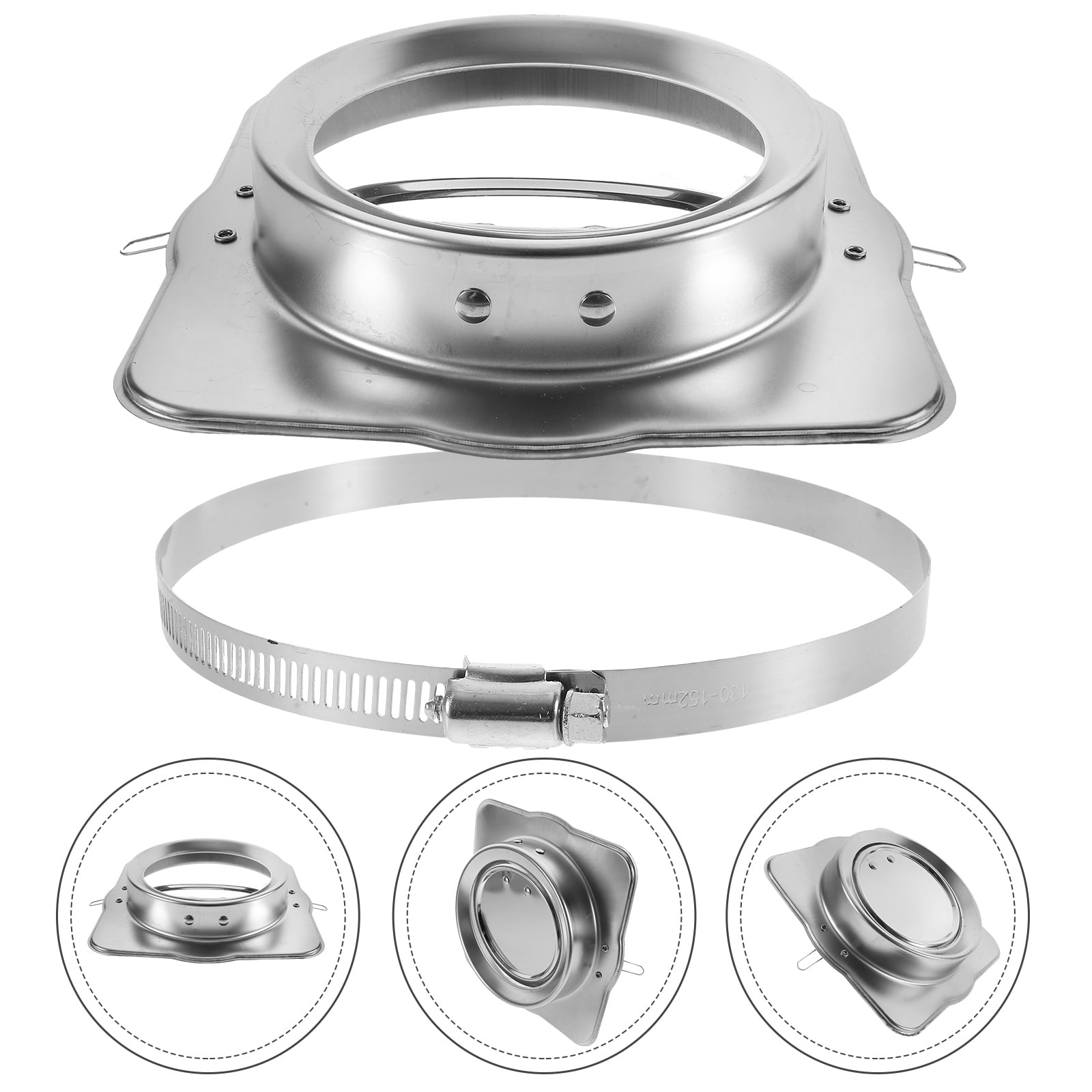RENACLIPY Round Silent Non-Return Valve for Exhaust Fans in Kitchen ...