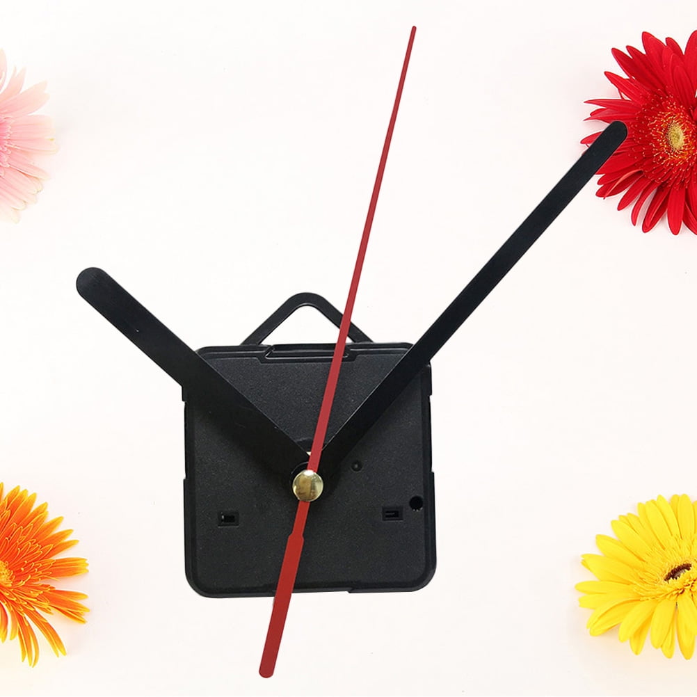 HEMOTON Silent DIY Clock Movement Kit with Black Plastic Parts for ...