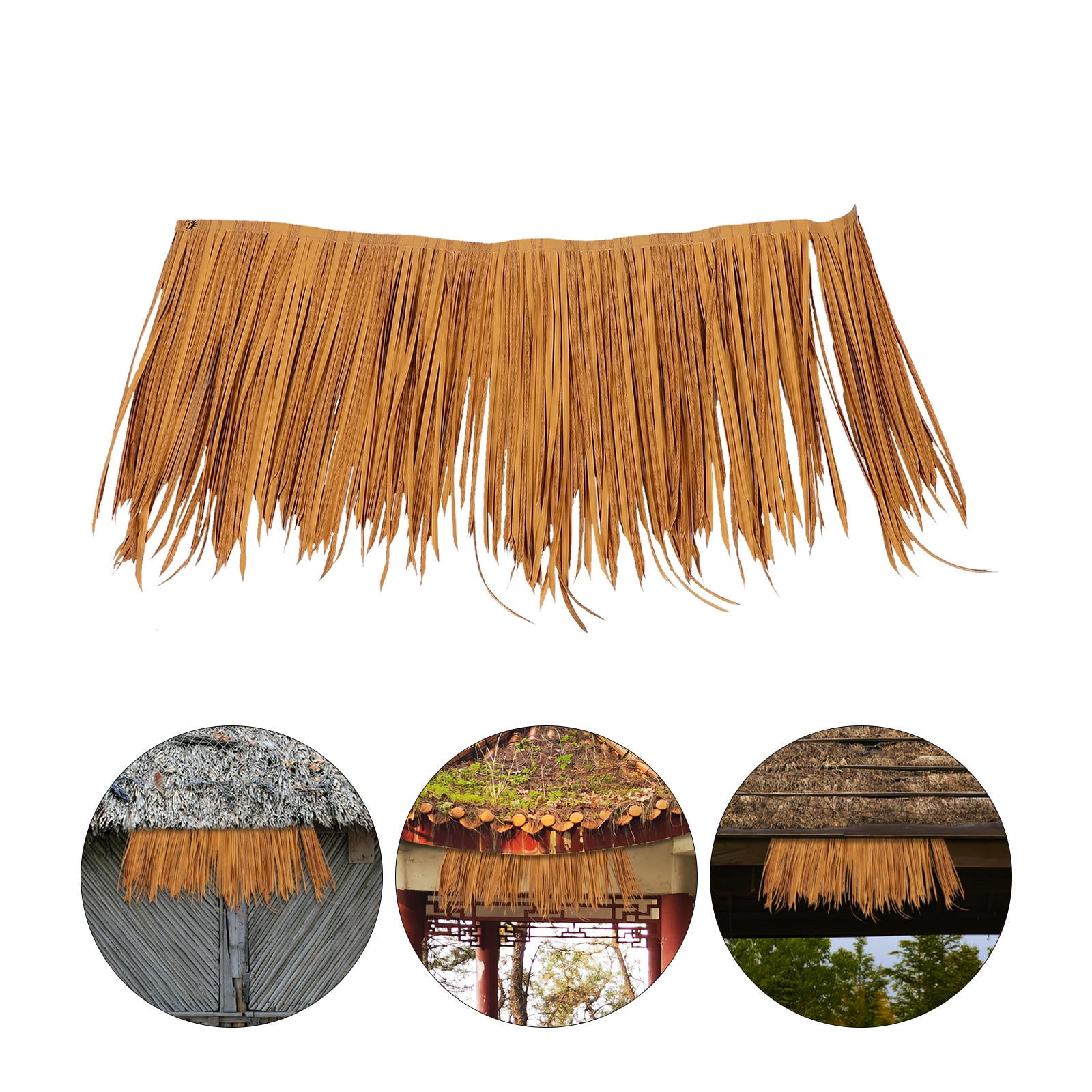 HEMOTON Simulated Thatch Roof Artificial Thatch Roof Park Straw Roof ...