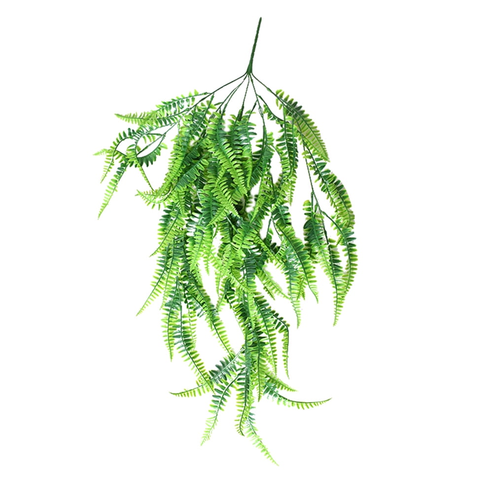 HEMOTON Simulation Rattan Artificial Multiple Leaves Wall Hanging Grass ...