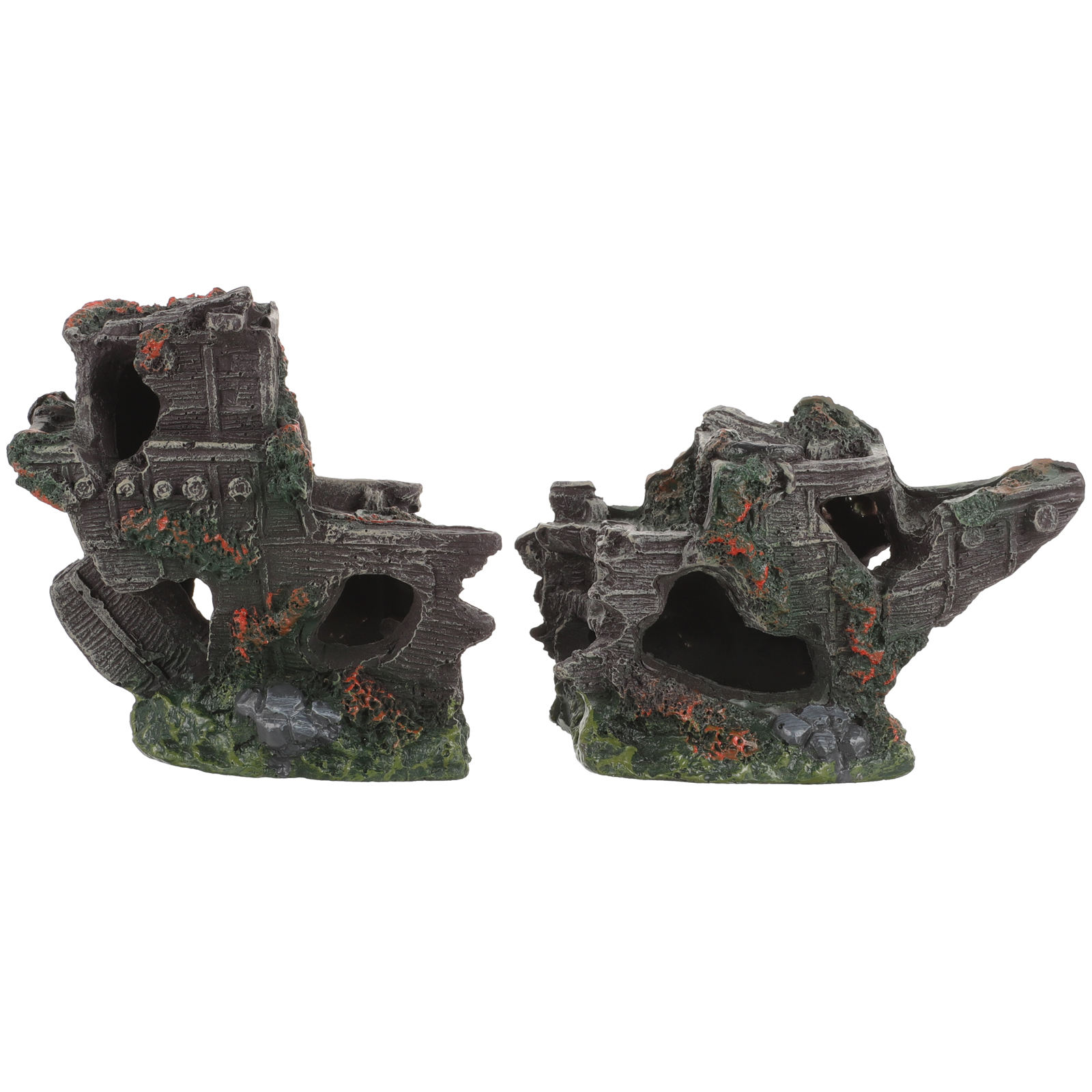 HEMOTON Simulation Ship Resin Hiding Place Craft Decoration Aquariums ...