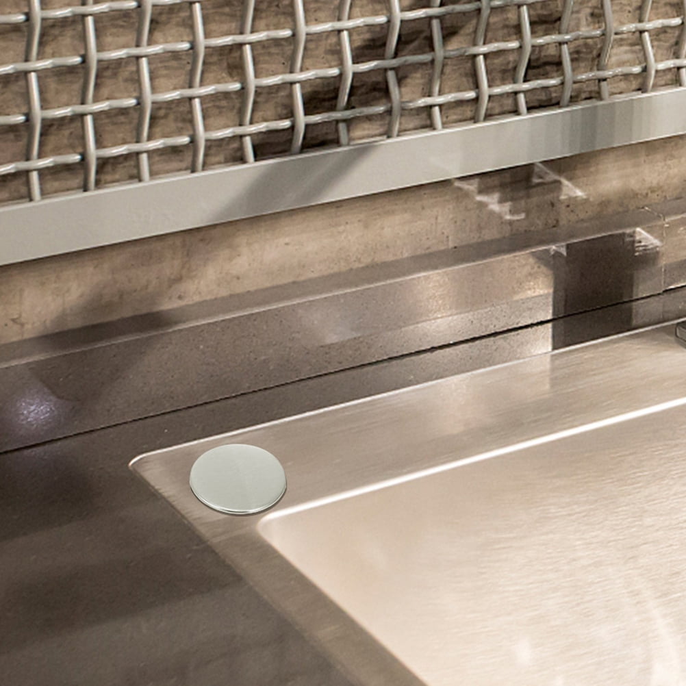 HEMOTON Sink Hole Cover for Kitchen Use Stainless Steel Silver Color ...