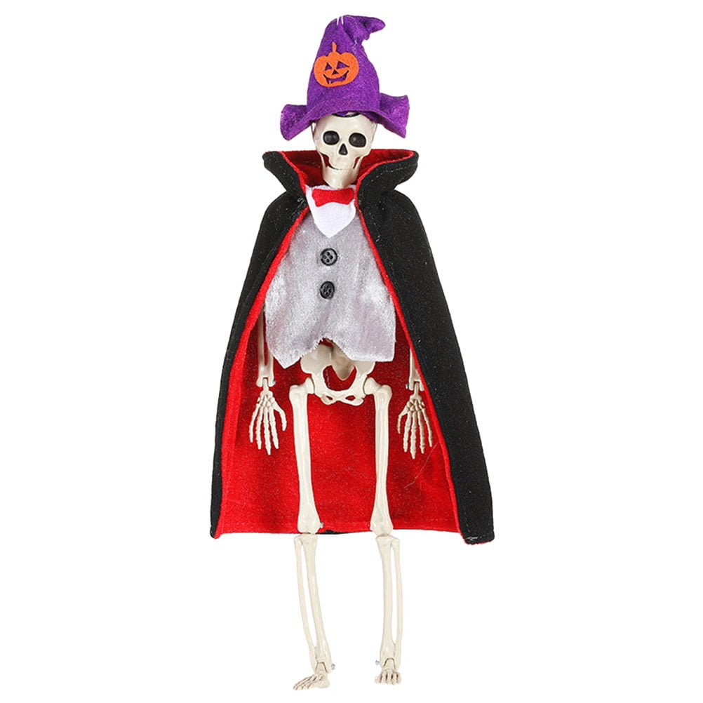 HEMOTON Skeleton Figurine Plastic Skeleton Statue Horror Human Skeleton ...