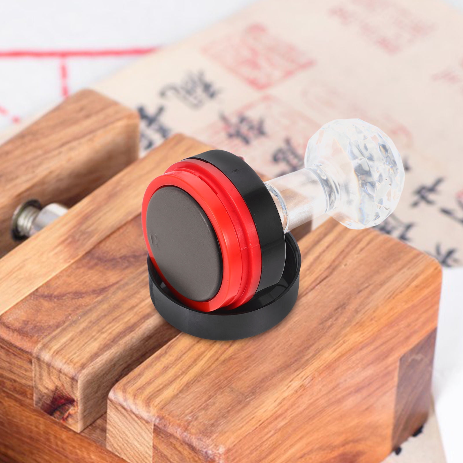 HEMOTON Small Scrapbook Stamp Card Ring Edge Photosensitive Blank Stamp ...
