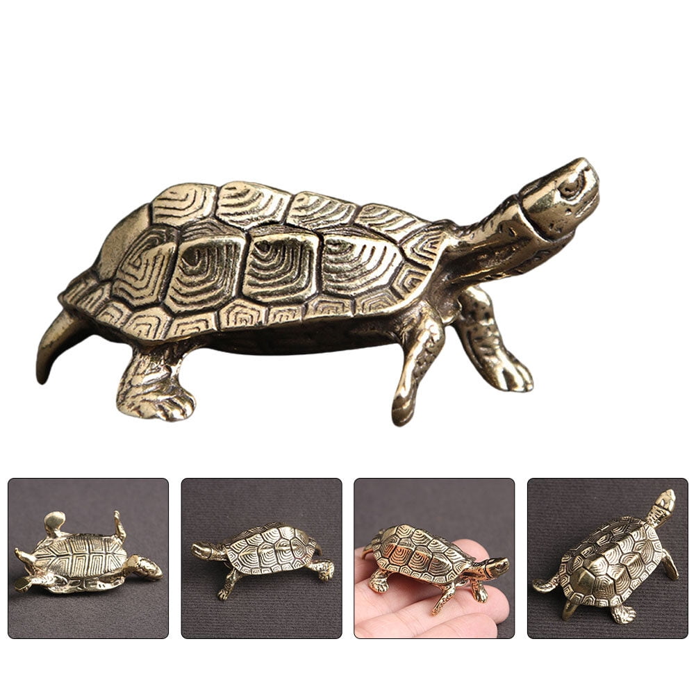 HEMOTON Small Turtle Figurines Succulent Ornament Mini Garden ...
