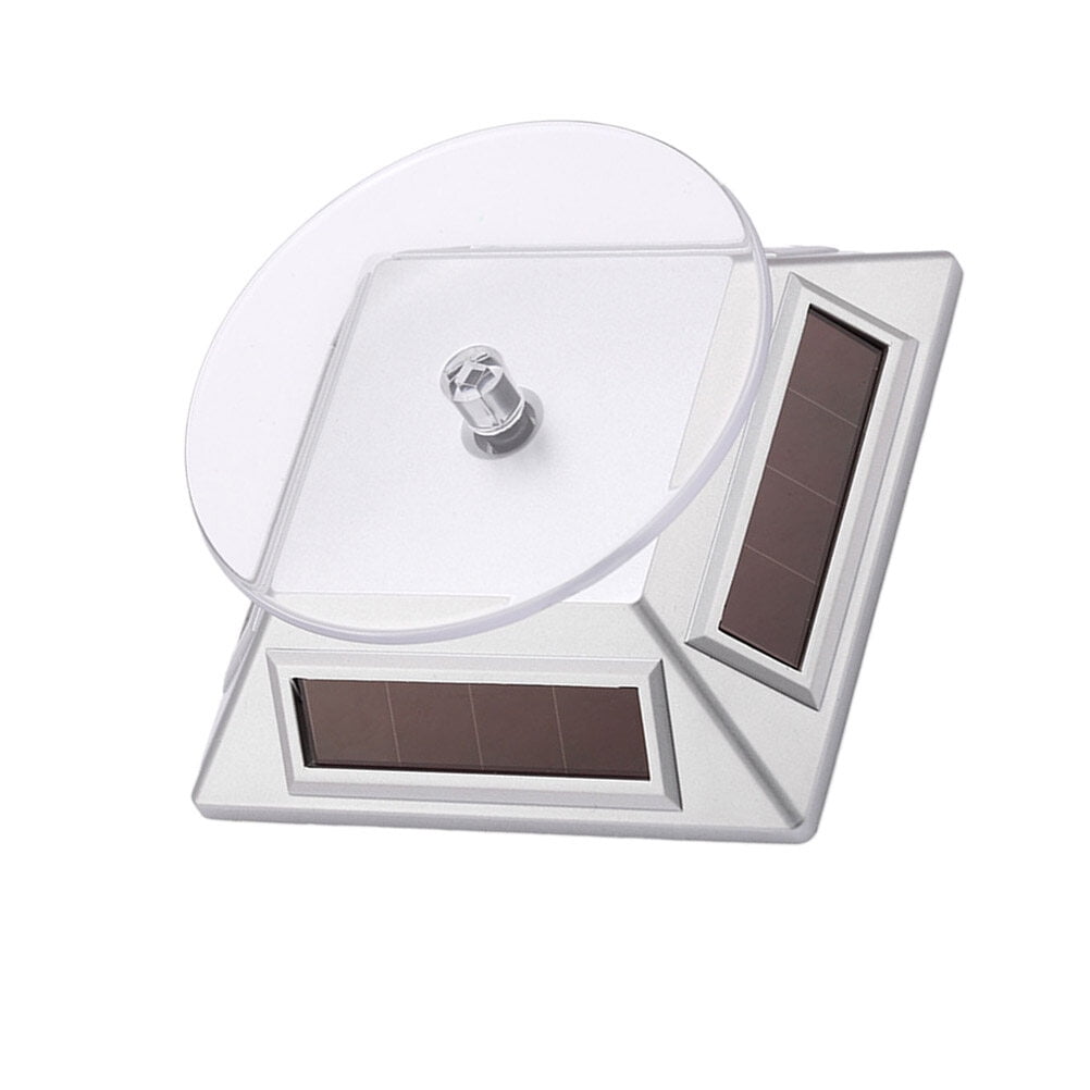 HEMOTON Solar Powered Rotating Display Stand for Jewelry Made of ABS ...