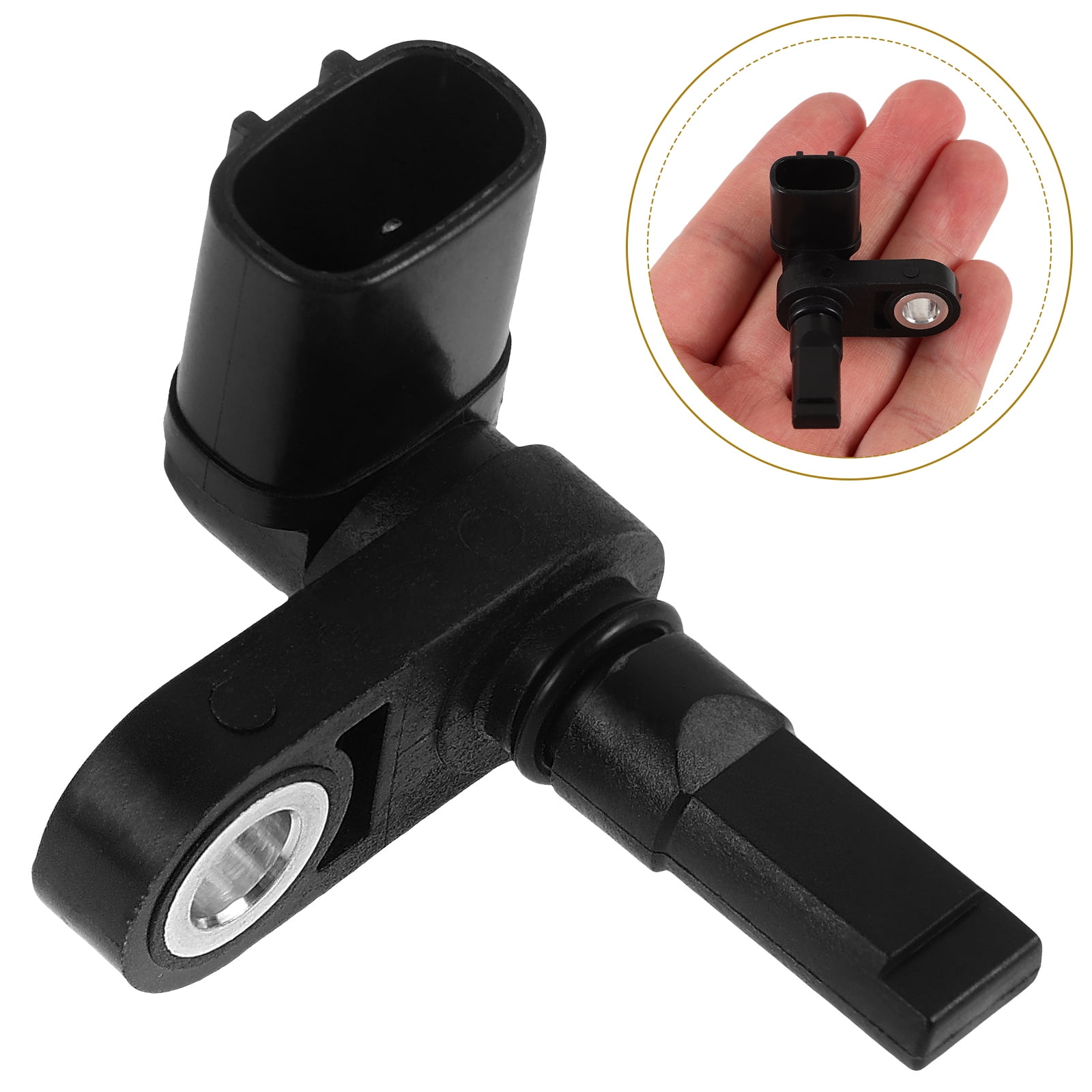 HEMOTON Wheel Speed Sensor Front Left ABS Plastic Black for Car Use ...