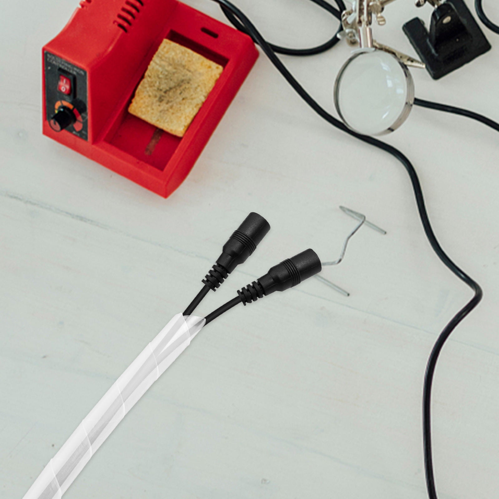 Hytrove Cable Management Wrap Spiral Wire Wrap Cable Management Sleeve ...