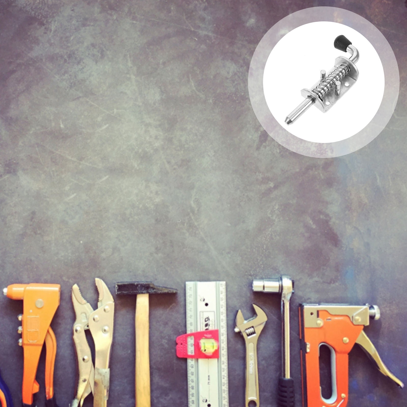 DEEPCRAFF Spring Loaded Door Bolt Latch, Easy to Install for Home Doors ...