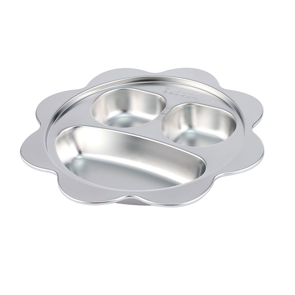 HEMOTON Stainless Steel Divided Plate for Storage Silver Sectioned ...