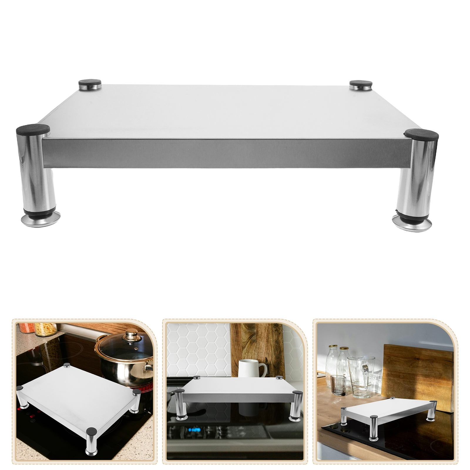 HEMOTON Stainless Steel Gas Stove Holder Stand Kitchen Rack Induction ...