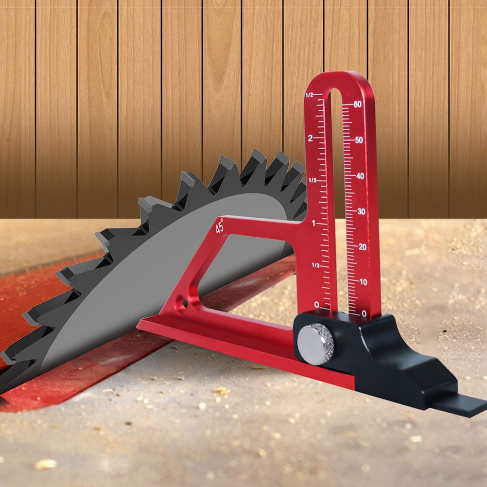 HEMOTON Step Gauge Table Saw Step Depth Gauge Portable Woodworking ...