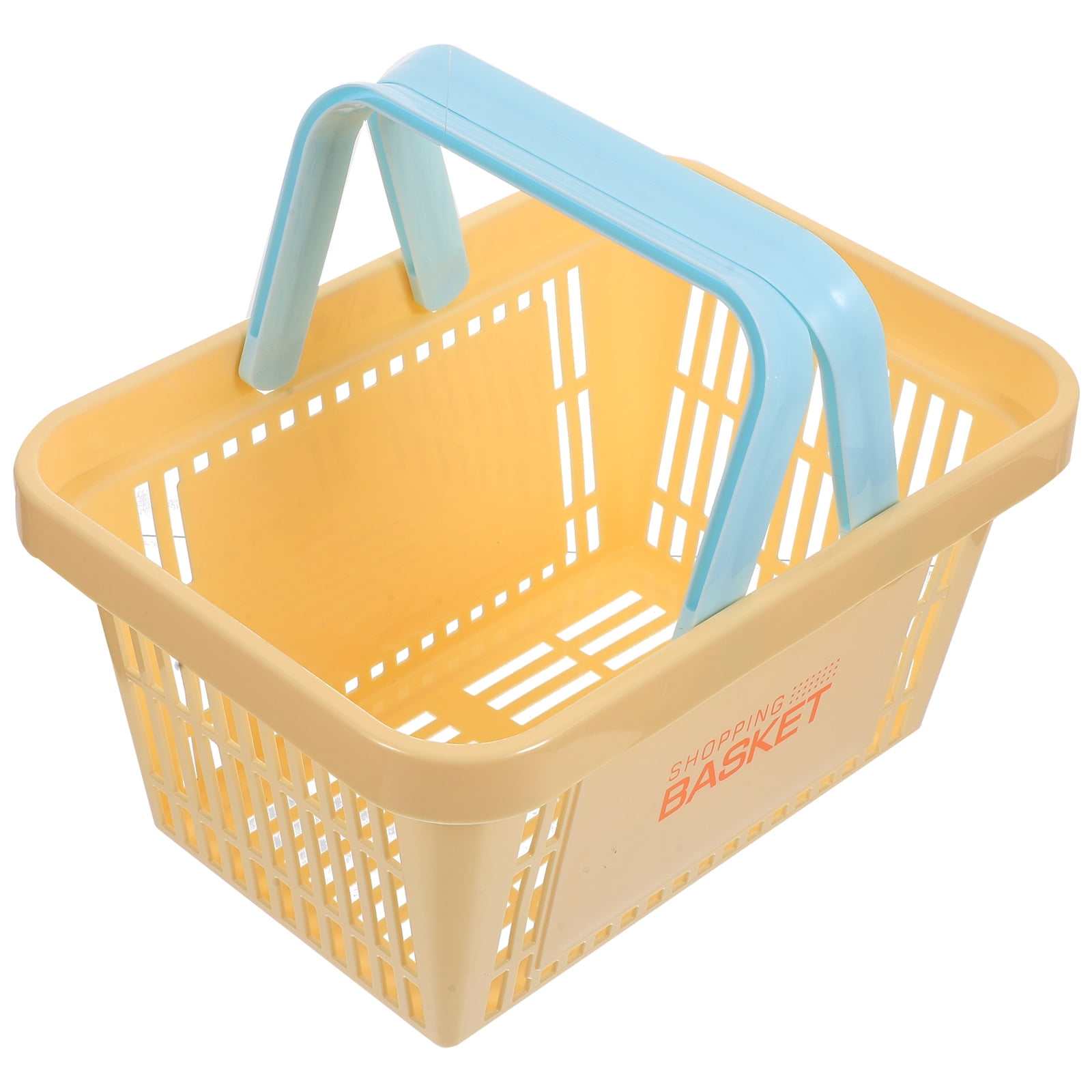 HEMOTON Storage Basket Handheld Mini Kids Grocery Child Yellow ...