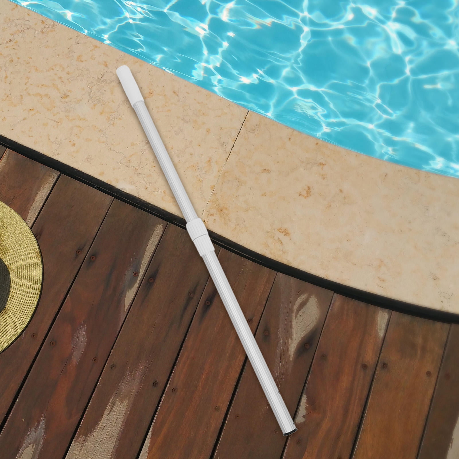 HEMOTON Swimming Pole Skimmer Net Pole Fishing Net Poles Telescopic ...