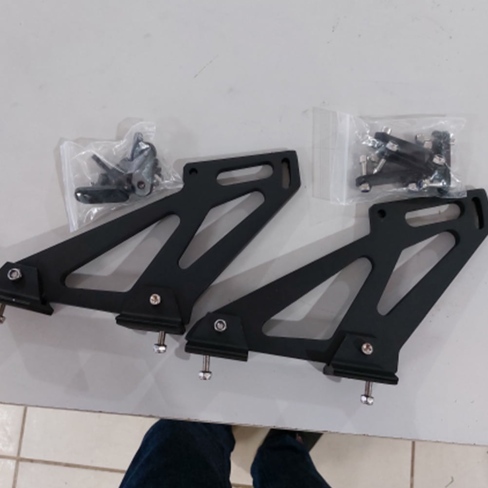 EXHUMKY Rear Bumper Spoiler Mount Black Aluminum Alloy 1 Set 7.47X6 ...