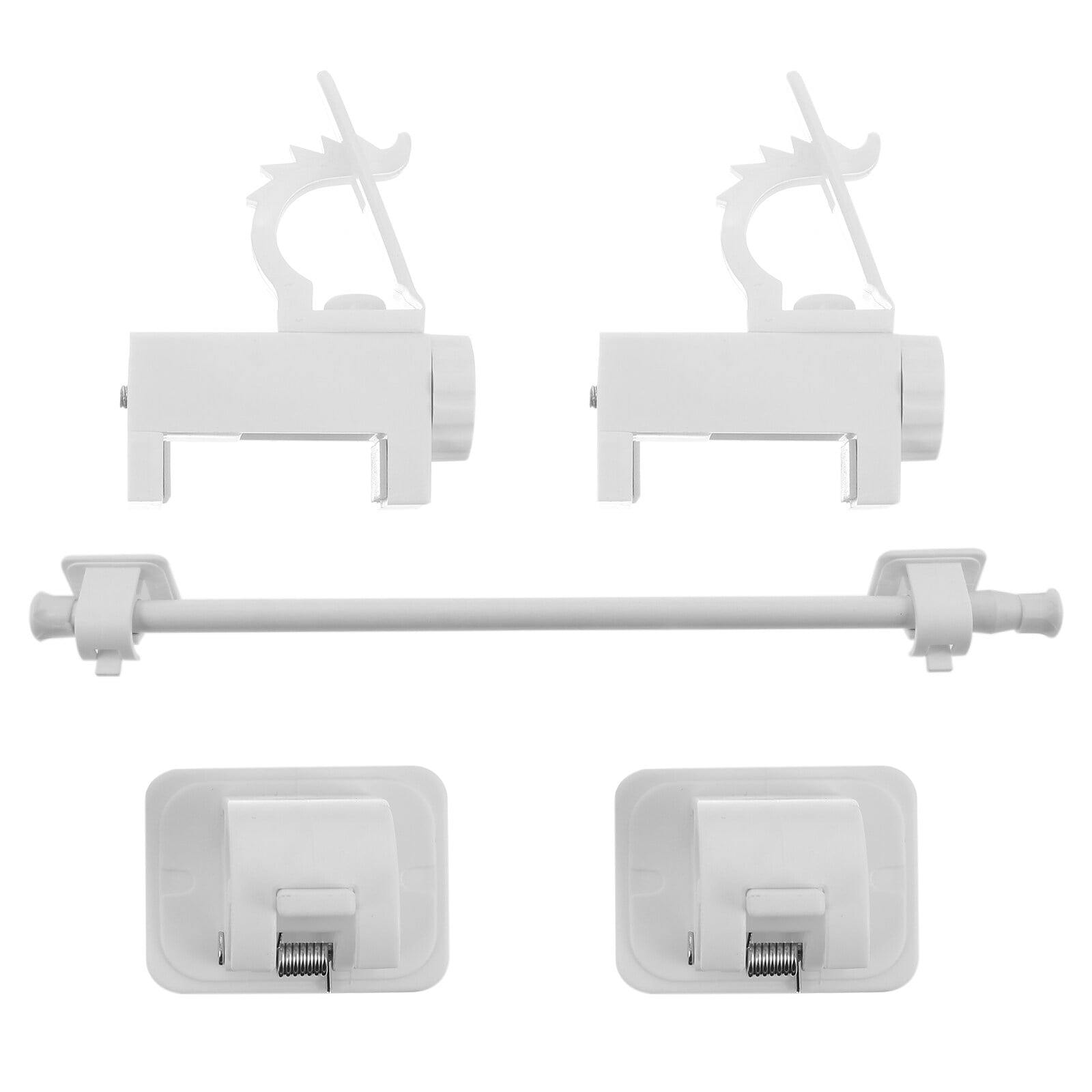 HEMOTON Telescopic Clothes Drying Rod Curtain Rods Hanging Rack ...