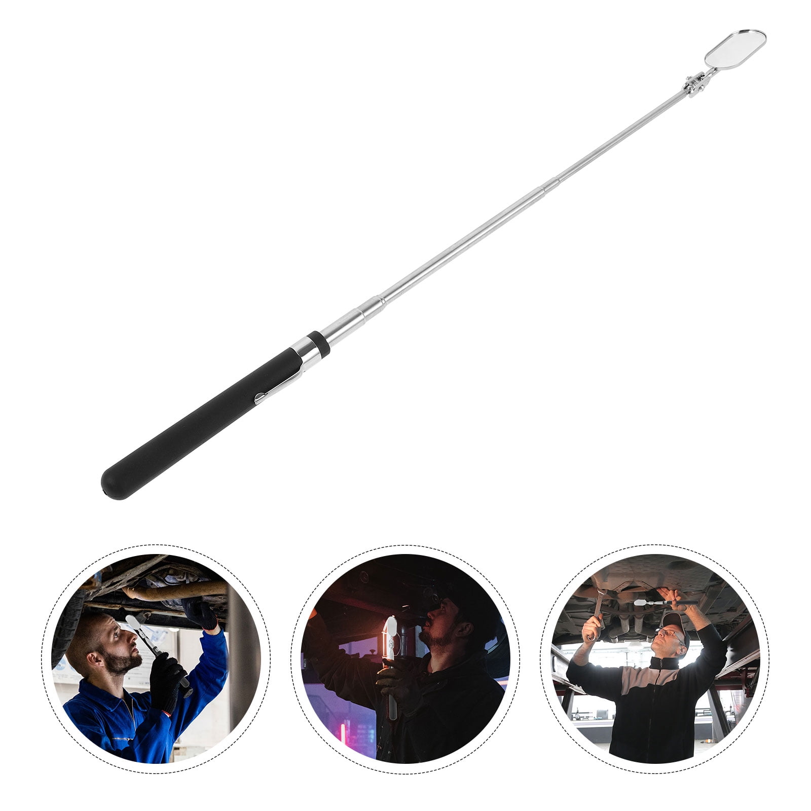 HEMOTON Telescoping Mirror Inspection Mirror Vehicle Inspection Mirror ...