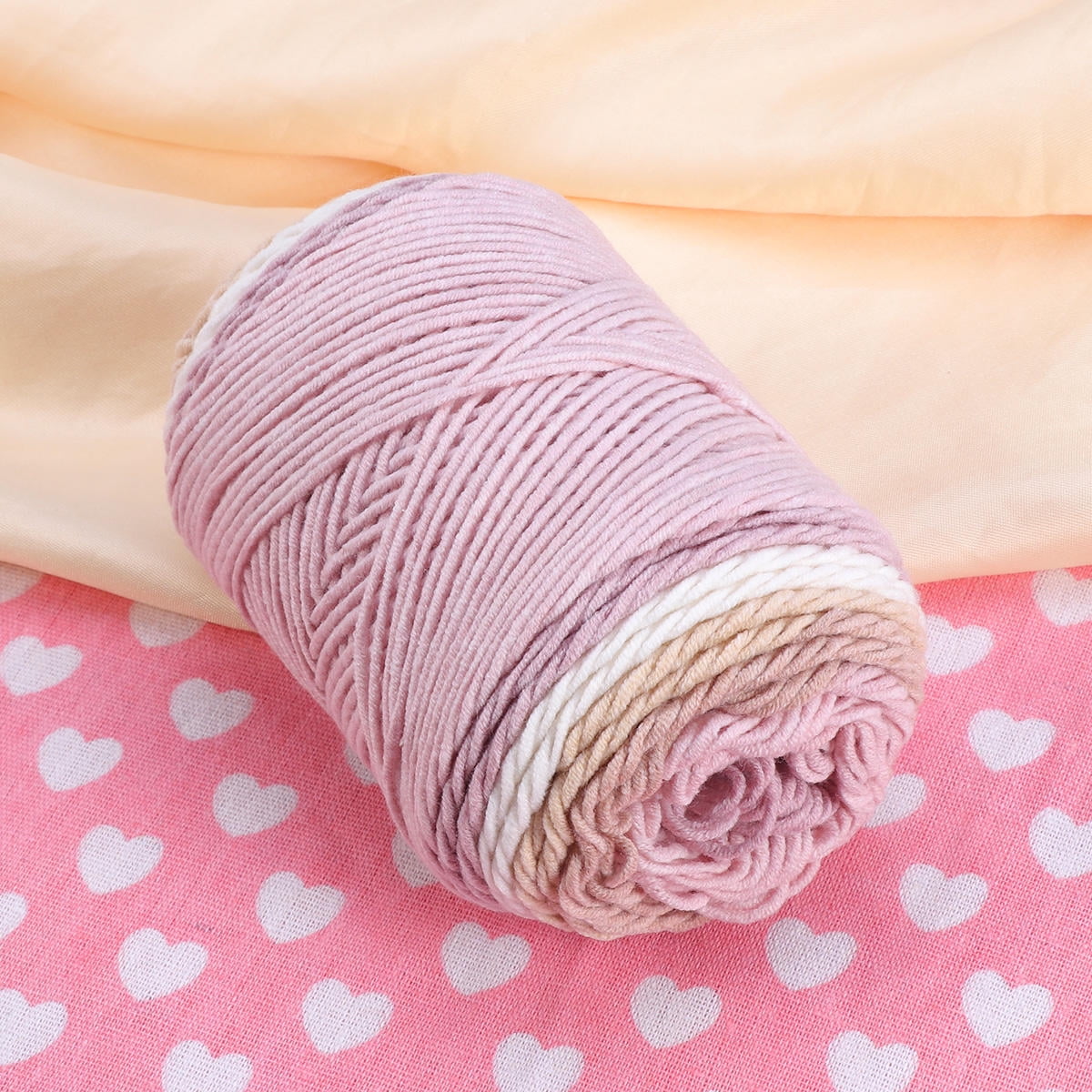 HEMOTON Thick Wool Yarn Super Chunky Crochet Chenille Rainbow Colorful ...