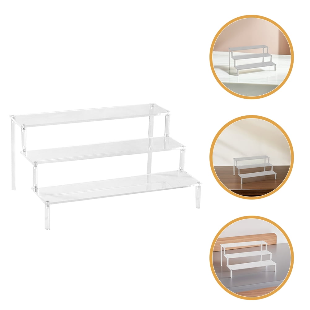HEMOTON Threetier Acrylic Display Rack Cartoon Model Display Stand ...