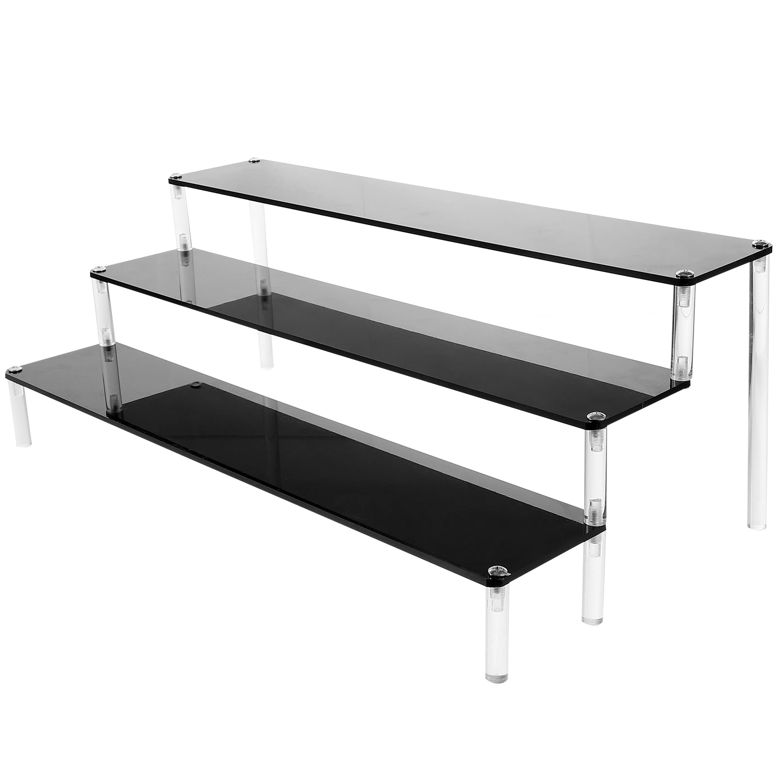HEMOTON Tiered Display Shelf Craft Showing Rack Display Rack Acrylic ...