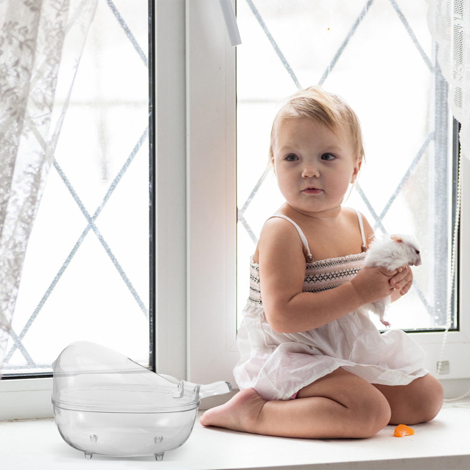 HEMOTON Toilet Hamster Bath Tub Sandbox Small Pet Bathroom - Walmart.com