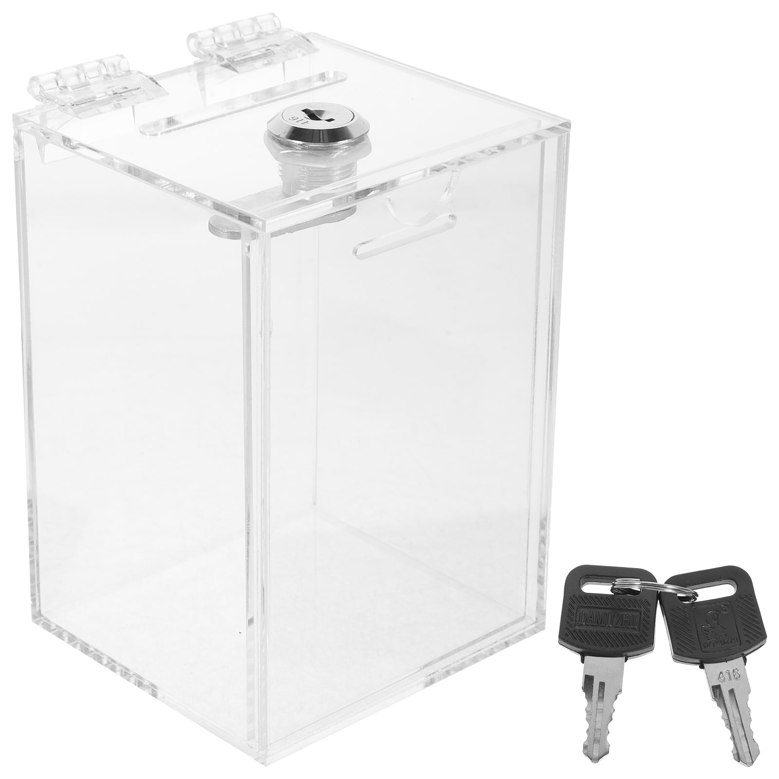 Hytrove Transparent Acrylic Piggy Bank for Kids and Adults with Lock ...